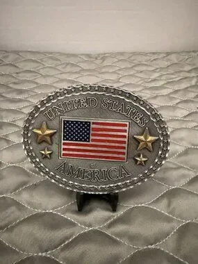 American | Other | American Flag Buckle Star Spangled Hammer On Back ...